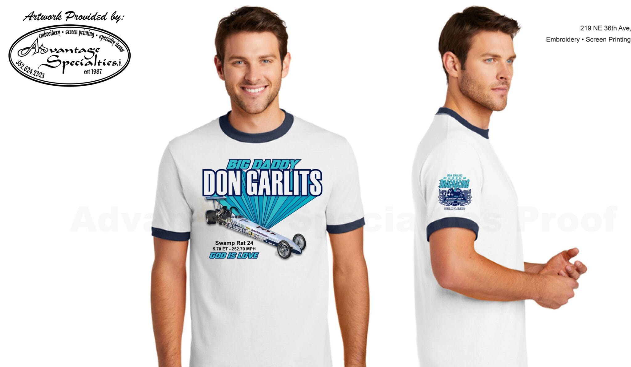 Swamp Rat 24 Ringer Shirt - Don Garlits Museum of Drag Racing